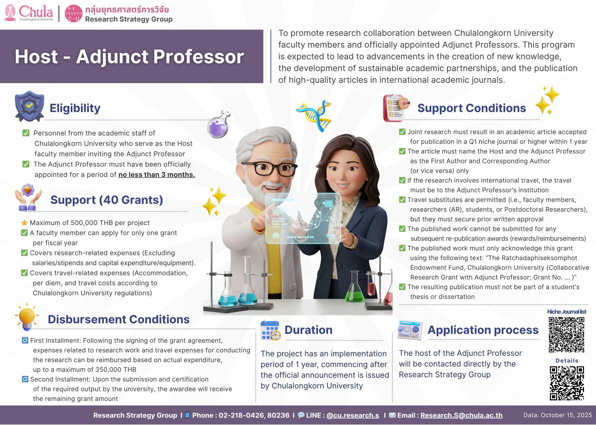 Host-Adjunct Professor - Research Chula